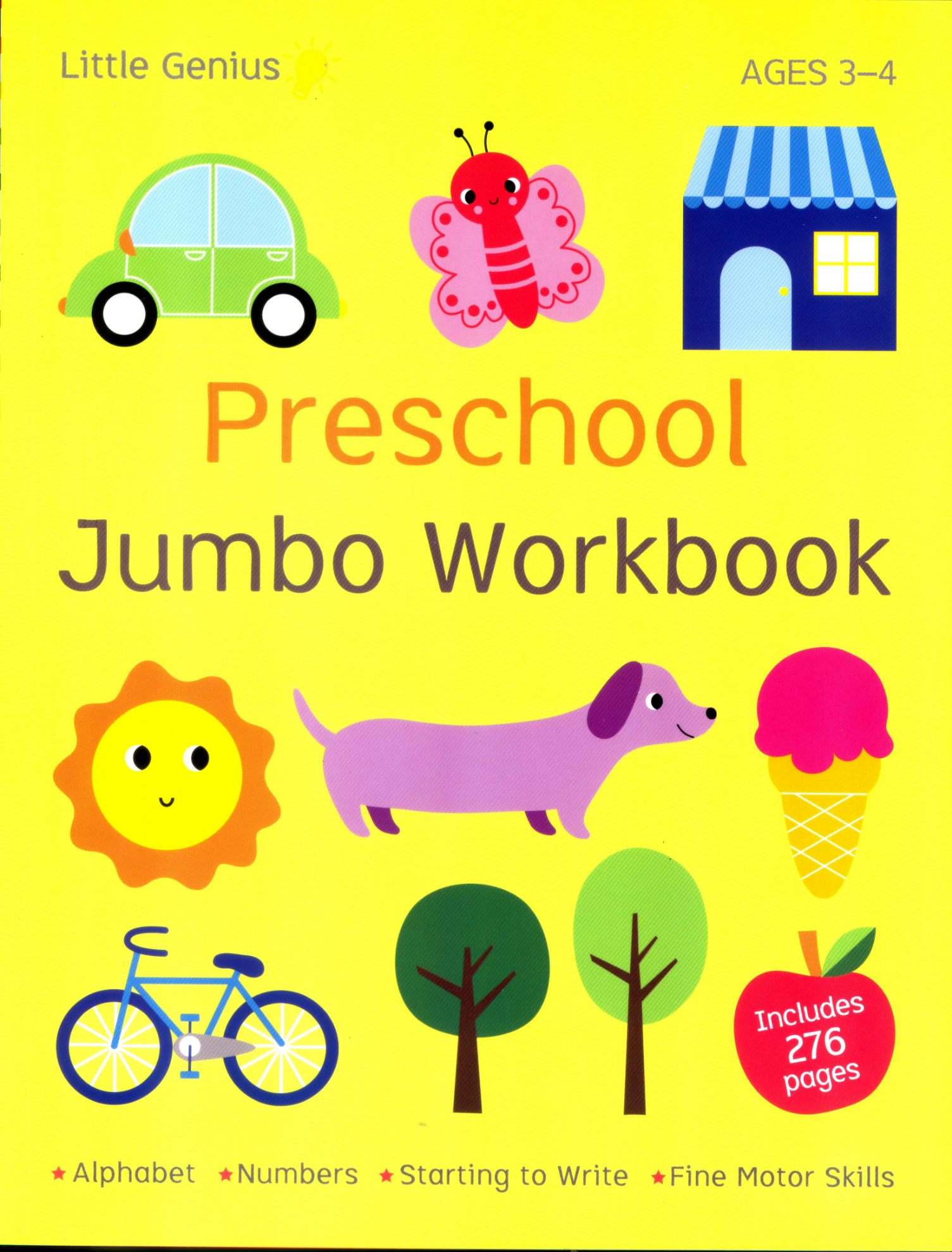 Learning is Fun. LITTLE GENIUS JUMBO WORKBOOK-PRESCHOOL AGES 3-4